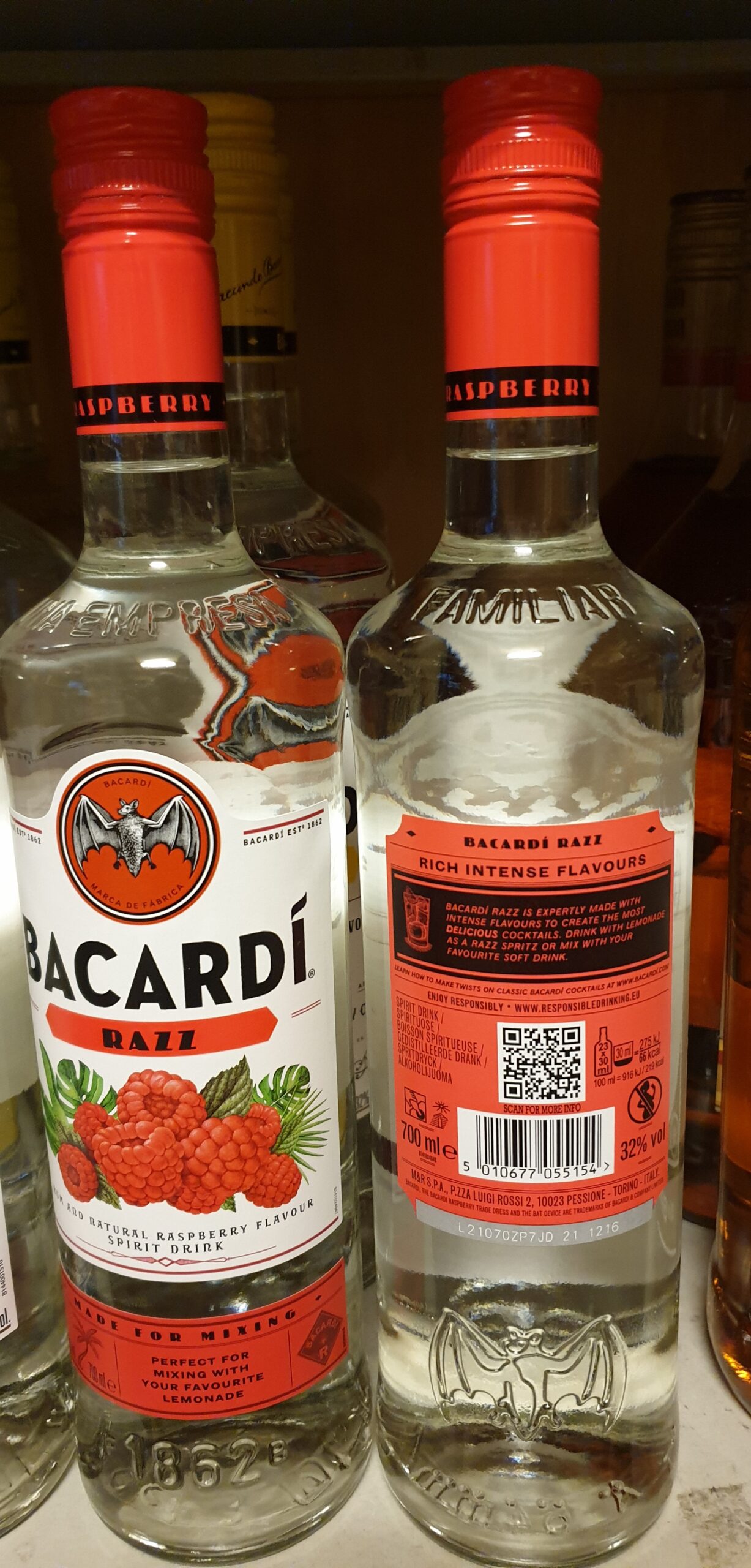 Bacardi Razz 70 cl online bestellen? - Drankenwebshop